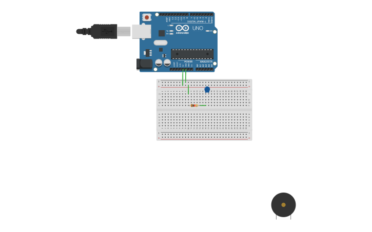 Circuit design Condenser microphone - Tinkercad