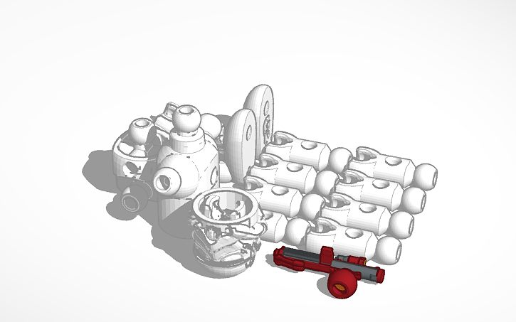 3D design stormtrooper action figure - Tinkercad