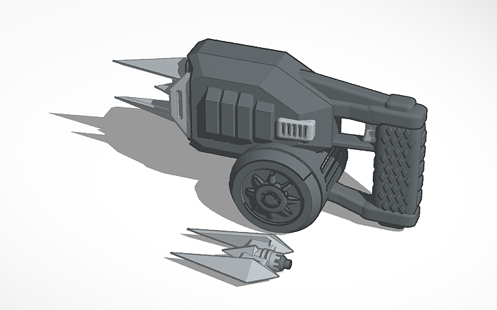 3D design Cable / Grapple / Scaling Gun - Tinkercad