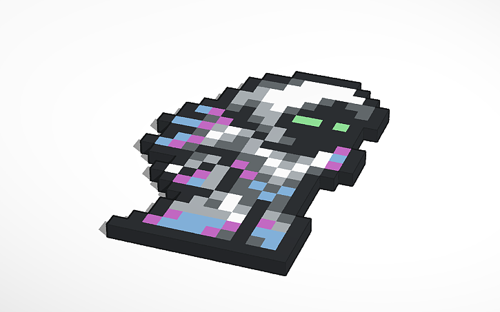 3D design Terraria Spectre Armor - Pixel Art | Tinkercad