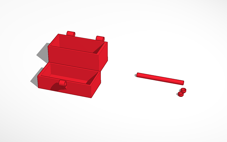 3D design Box that uses hinges - Tinkercad