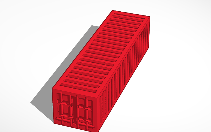 3D design Cargo Container - Tinkercad