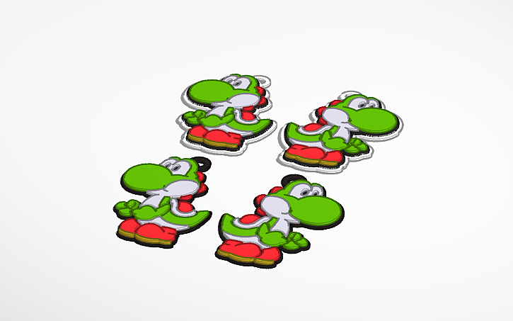 3D design yoshi key prueba - Tinkercad
