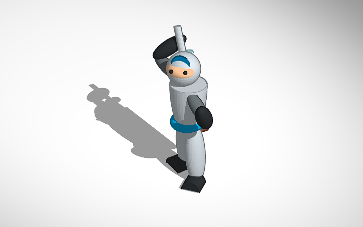 3D design silver ninja | Tinkercad