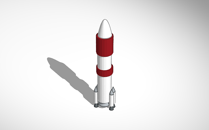 3D design Rough PSLV - Tinkercad