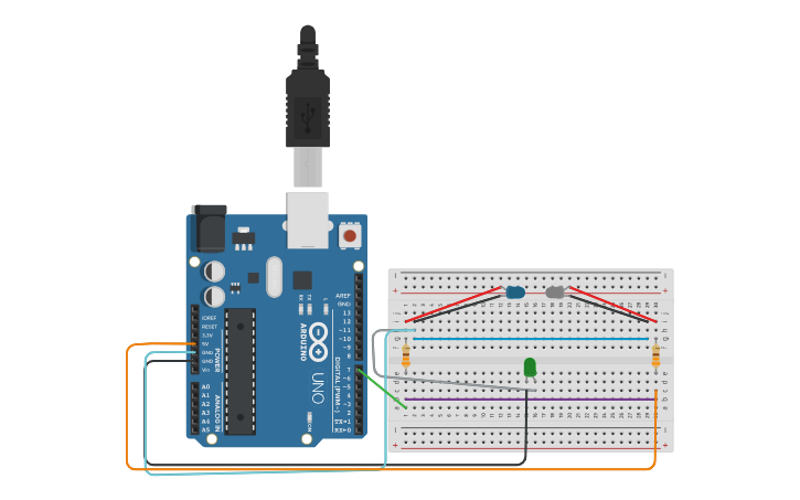 Circuit design INFRARROJO - Tinkercad