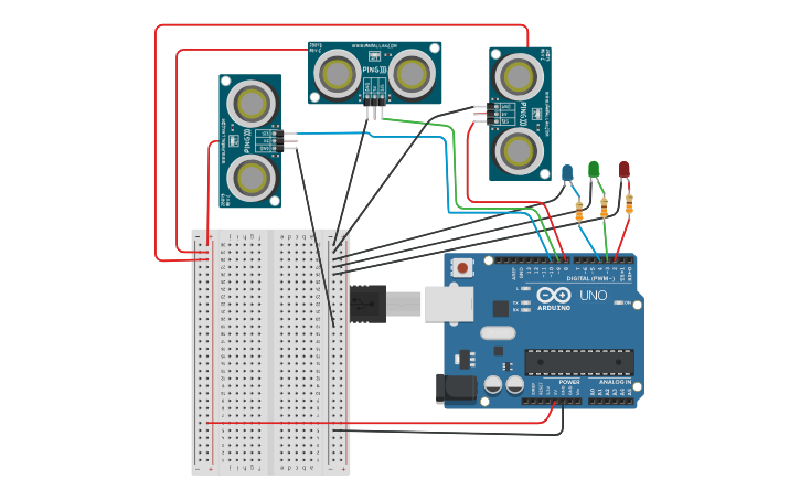 Circuit design Collision_Detection | Tinkercad