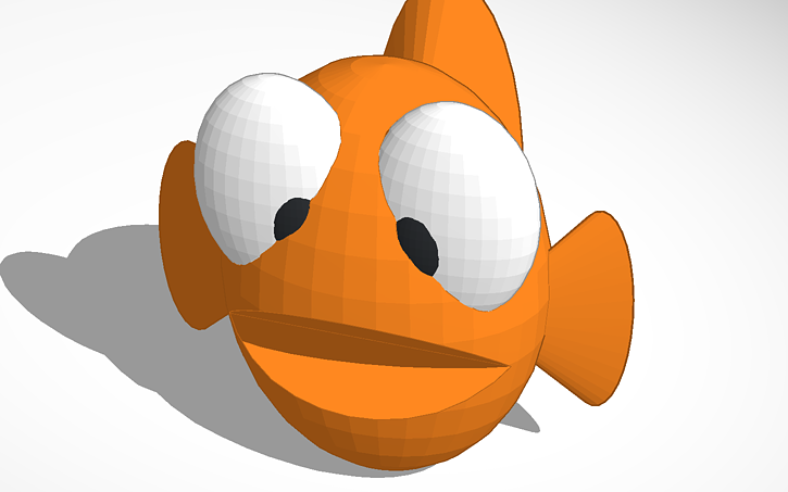 3D design fish - Tinkercad