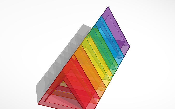 3d Design Triangle Glass Illusion Tinkercad