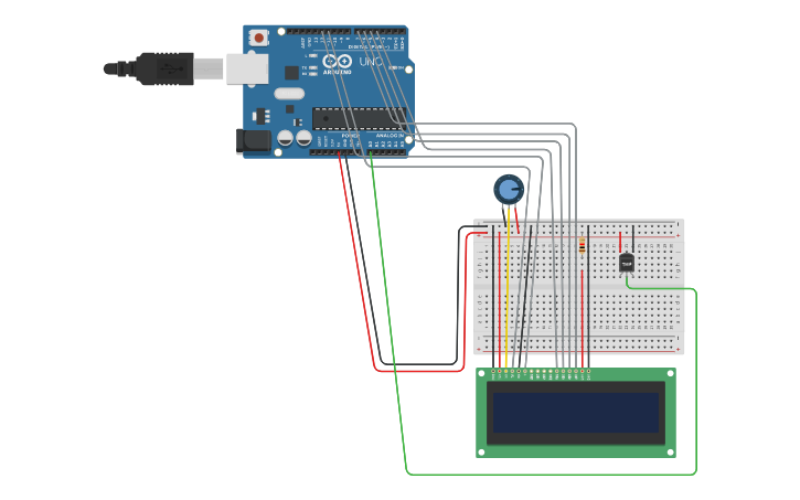 Circuit design lcd | Tinkercad
