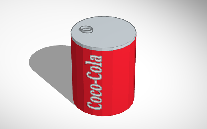 3D design coco-cola - Tinkercad