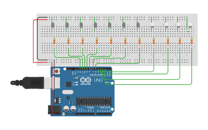 Circuit design ESTRELLA FUGAZ | Tinkercad
