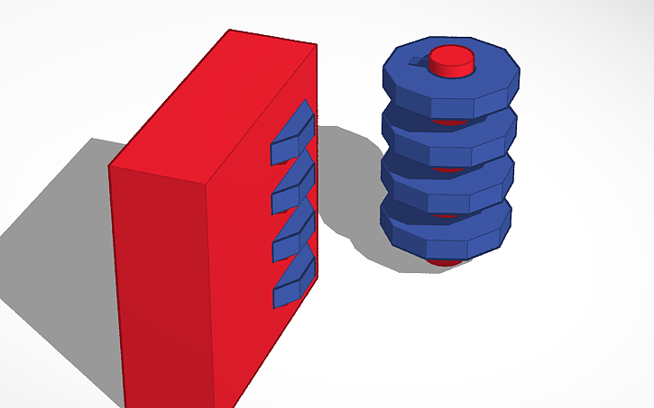 3D design Lock Mechanism PART ONE - Tinkercad