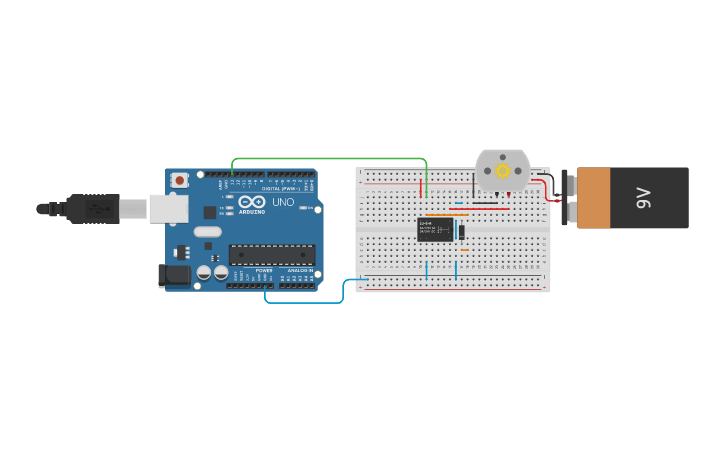 Circuit design Relay - Tinkercad
