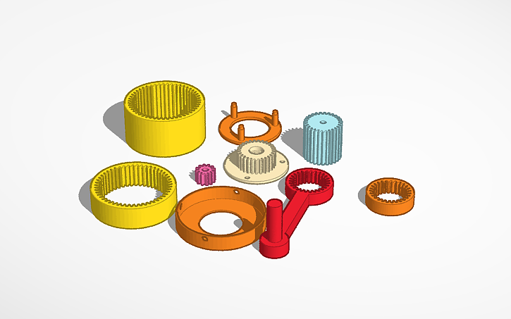 3D design Wind Turbine Gear Box - Tinkercad