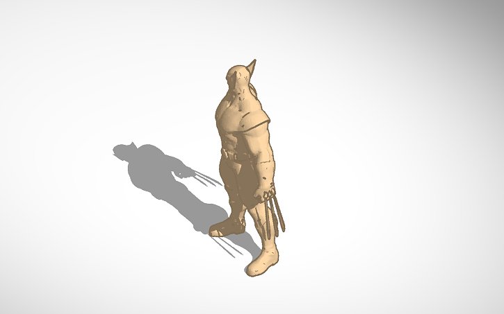 3D design Wolverine [Marvel] - Tinkercad