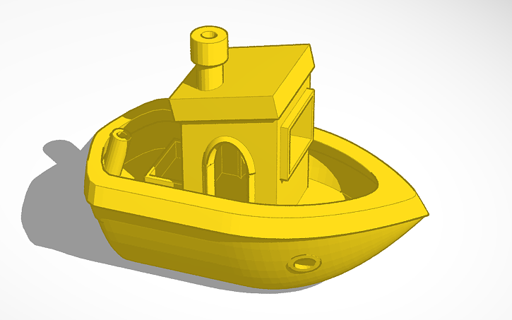3D design steam boat - Tinkercad