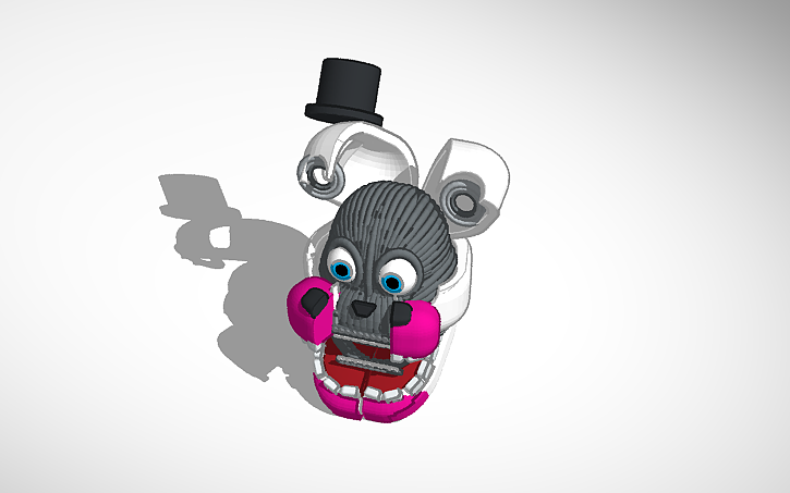3D design Funtime Freddy jumpscare | Tinkercad