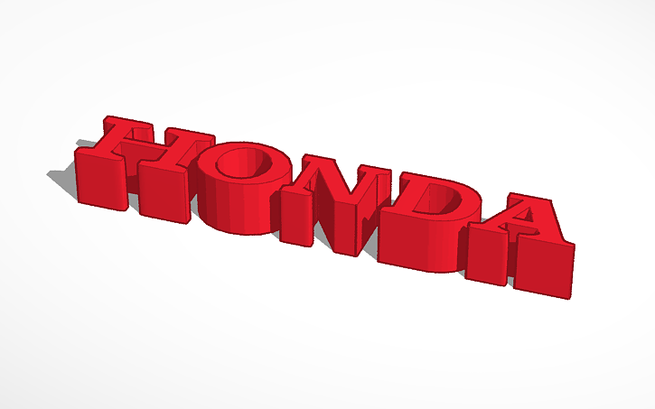 3D design Honda Logo - Tinkercad