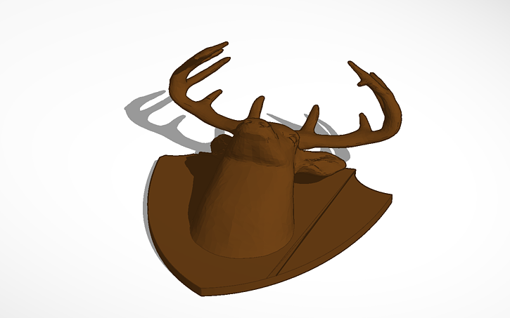 3D design deer head ordaminte | Tinkercad