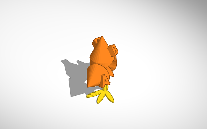 3D design Chicken Foot Sculpture - Tinkercad