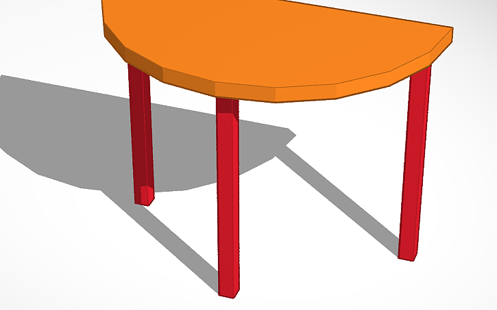 3D design Side table - Tinkercad