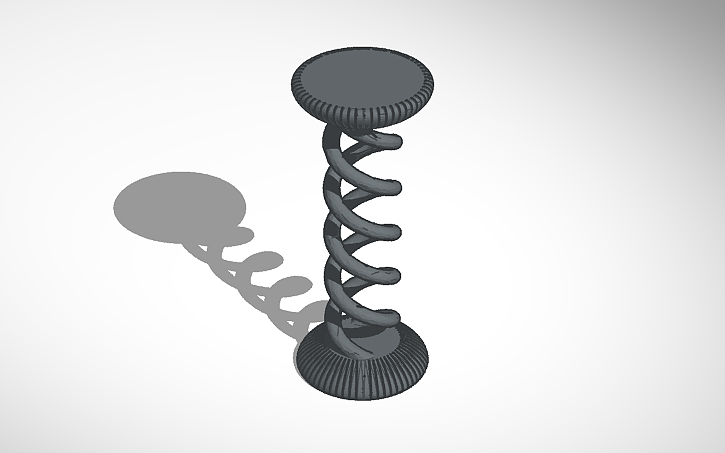 3D design Spiral sculpture - Tinkercad