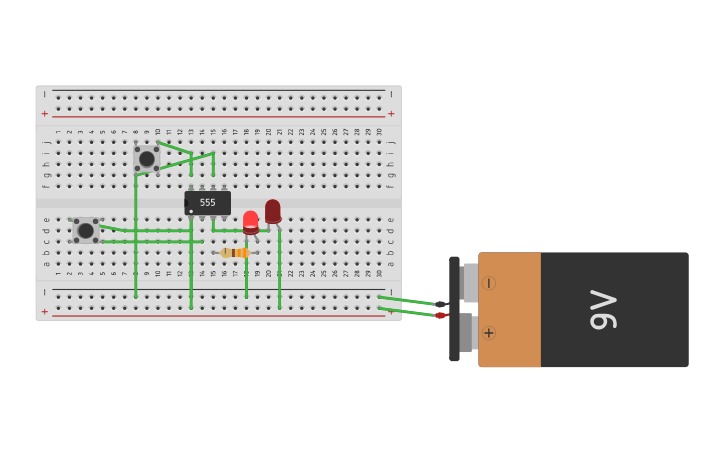 Circuit Design 555 Timer Tinkercad
