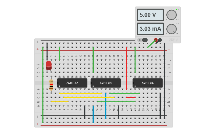 Circuit design 2 to 1 mux | Tinkercad