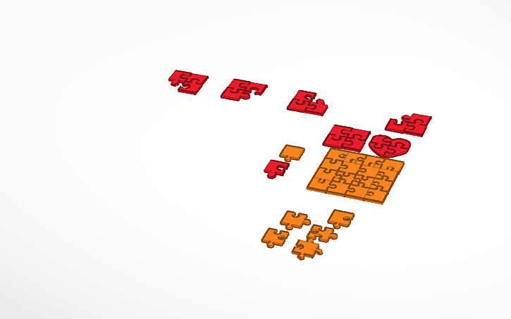 3D design Customisable Puzzle Pieces (Make your own puzzle) Have Fun ...