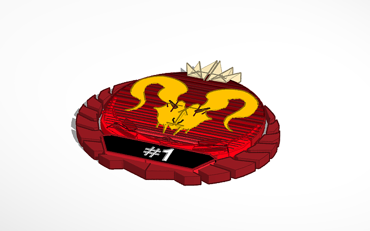 3D design Apex Predator Charm - Tinkercad