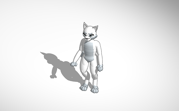 3D design Copy of Copy of Copy of Furry OC template - Tinkercad