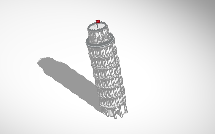 3D design Leaning Tower of Piza - Tinkercad