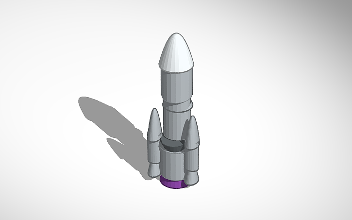 3D design Rocket design - Tinkercad