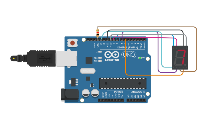 Circuit design Actividad N°4 | Tinkercad