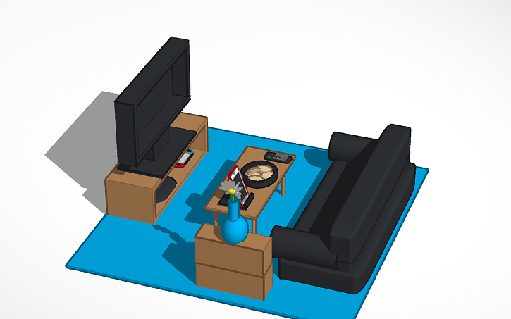 3D design Copy of oturma odası - Tinkercad