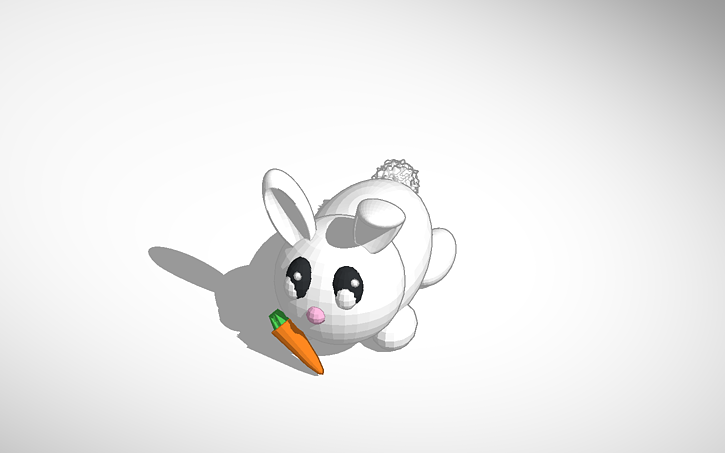 3D design White Bunny - Tinkercad