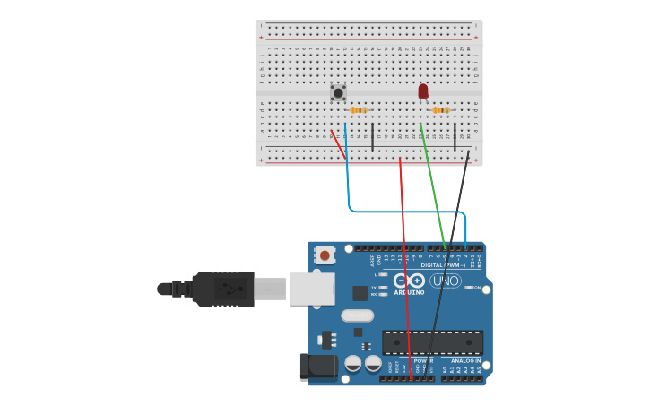 Circuit design 21b_External Interrupts - Tinkercad