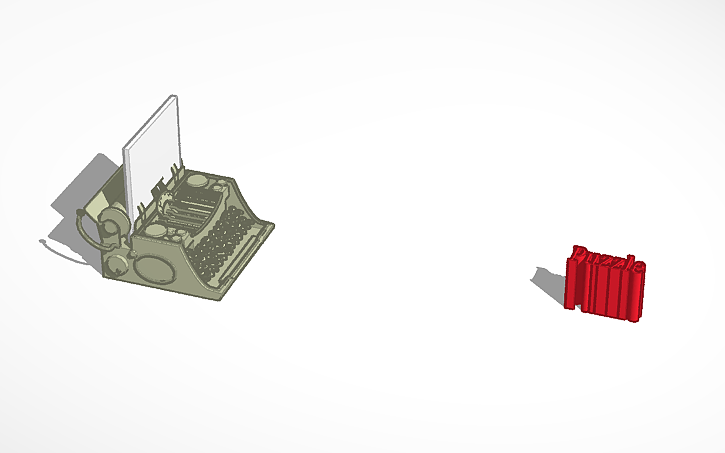 3D design TypePuzzle - Tinkercad