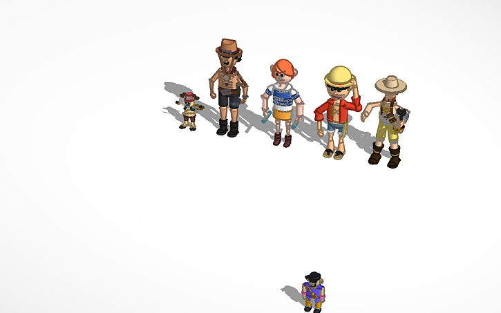 3D design One Piece - Tinkercad