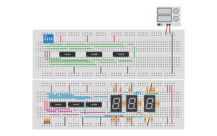 Circuit design Practica 10 - Tinkercad