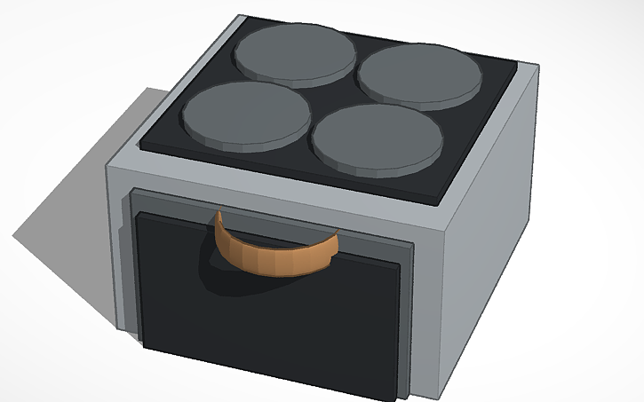 3D design Stove - Tinkercad