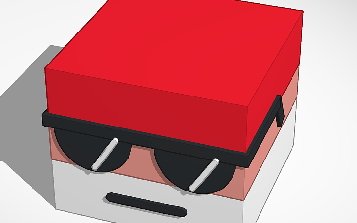 3D design Lefty GD cube pfp (100 x 100 x 80 MM) - Tinkercad