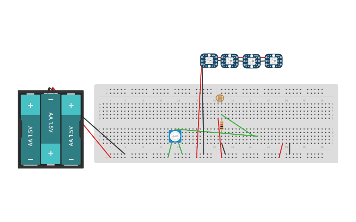 Circuit design Neopixel - Tinkercad