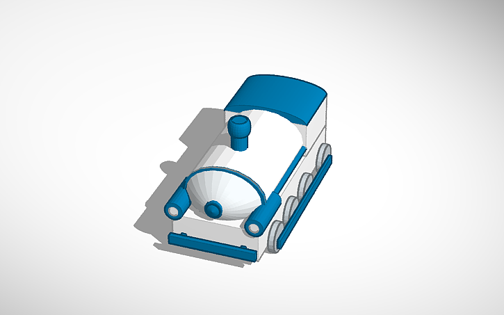 3D design steam train - Tinkercad