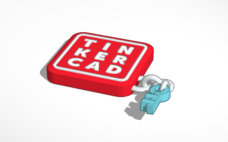 3D design Key Chain - Tinkercad