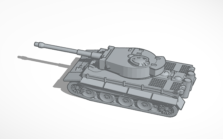3D design PANZER - Tinkercad