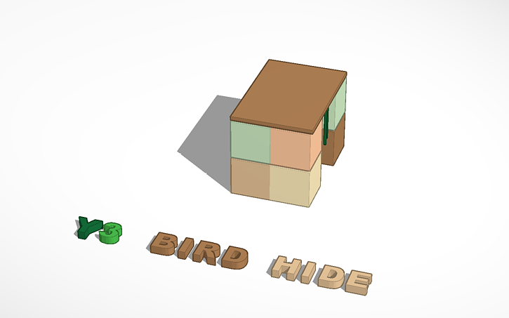 3D design Year 3 Bird Hide design - Tinkercad