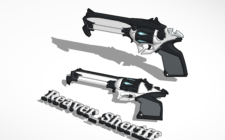 3D design valorant reaver sheriff white - Tinkercad