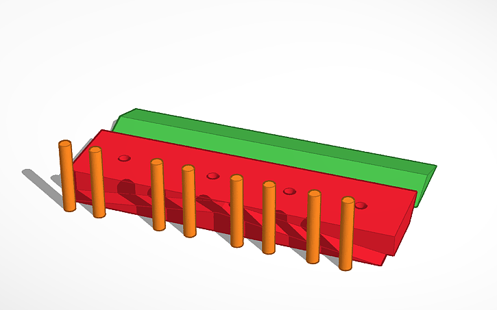 3D design N Scale Station Platform - Tinkercad